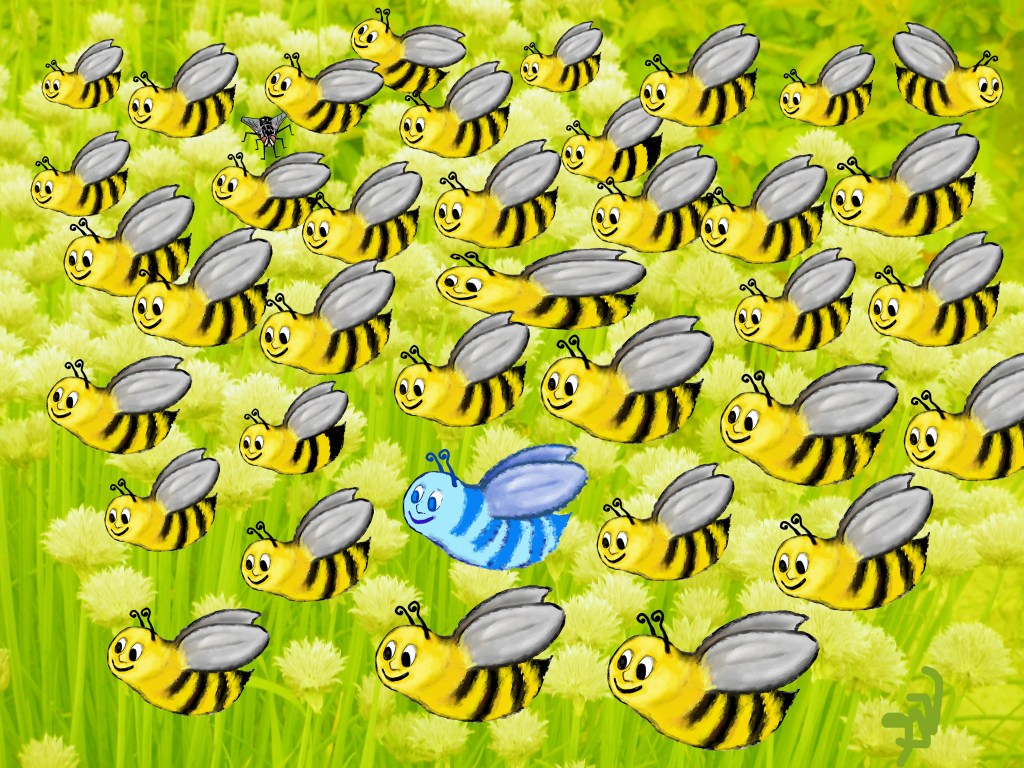 The BABY BLUE BEE | Granny Vee