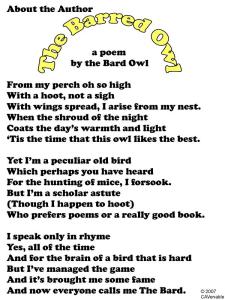 THE BARD OWL | Granny Vee